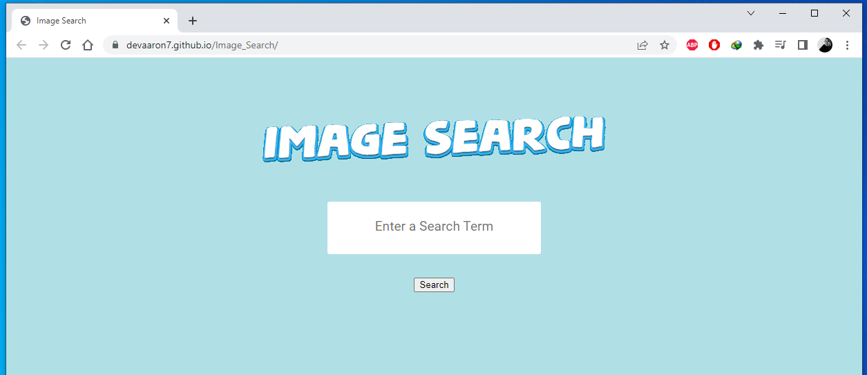 GitHub - Devaaron7/Image_Search: Web App that returns images based on ...