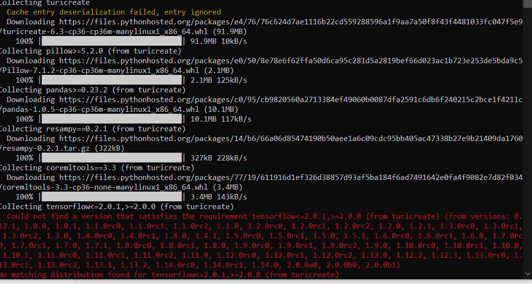 pip install -U turicreate Showing Error (using python3 and windows 10) · Issue #3149 · apple ...