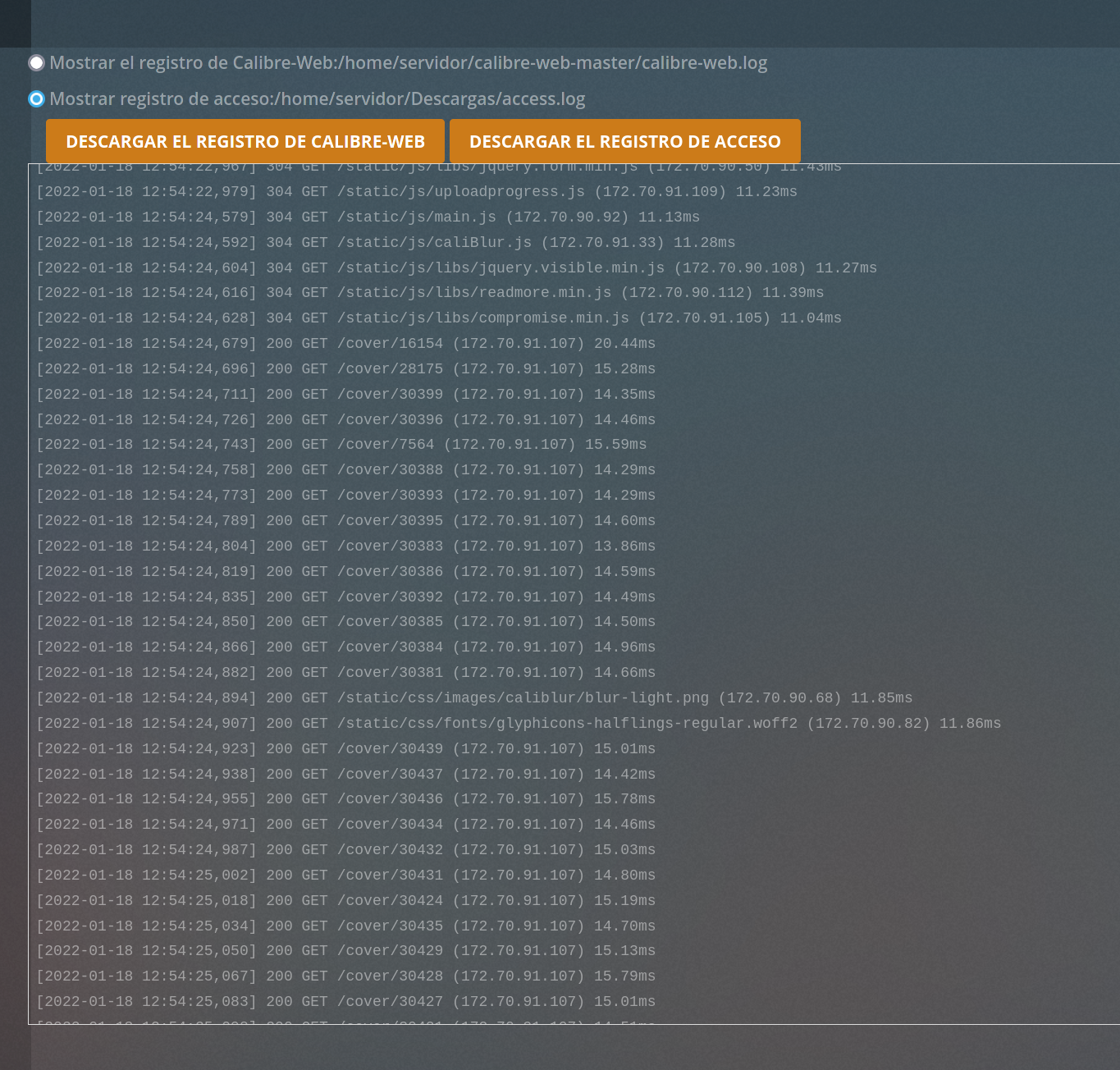 Access log · Issue #2274 · janeczku/calibre-web · GitHub