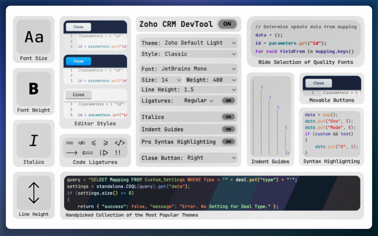 GitHub - Neilord/Zoho-CRM-DevTool: Enhance Zoho CRM development environment with interface ...