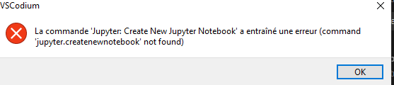 Jupyter: Create New Jupyter Notebook => command 'jupyter.createnewnotebook' not found :: Solved ...