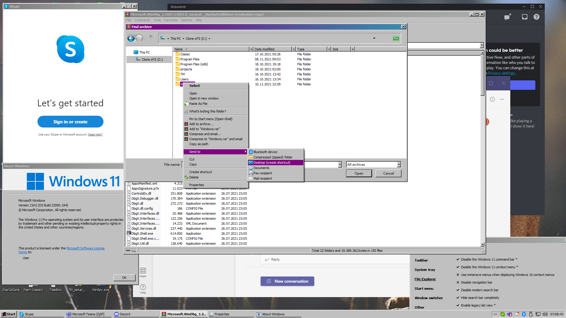 Microsoft Teams, WinRAR, Skype unable to start when EP is registered as ...