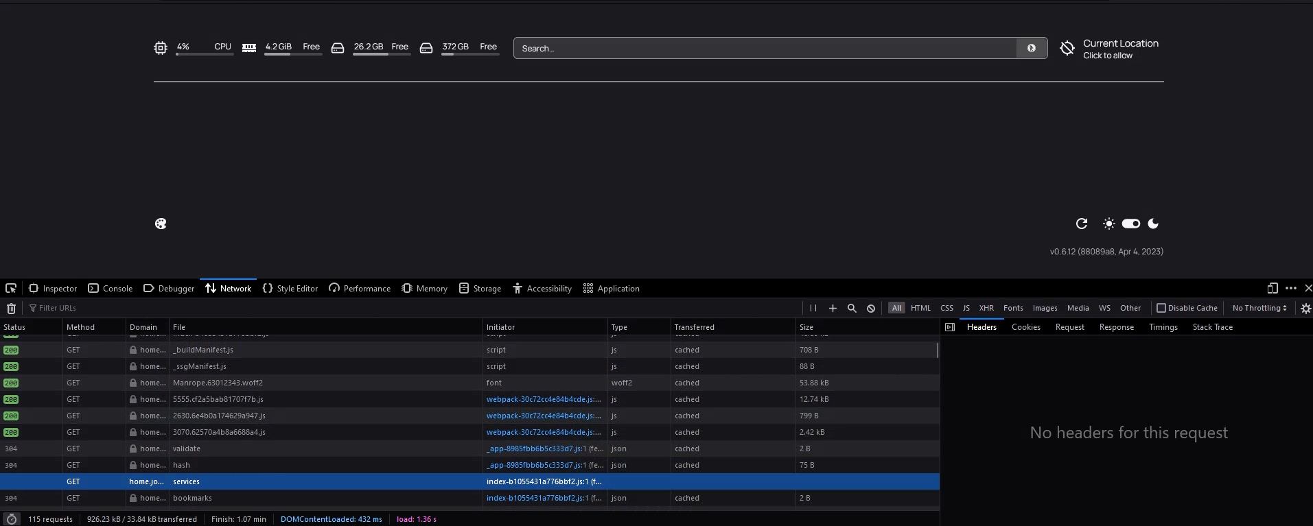 [Bug] Services loading very slowly · Issue #1176 · gethomepage/homepage ...