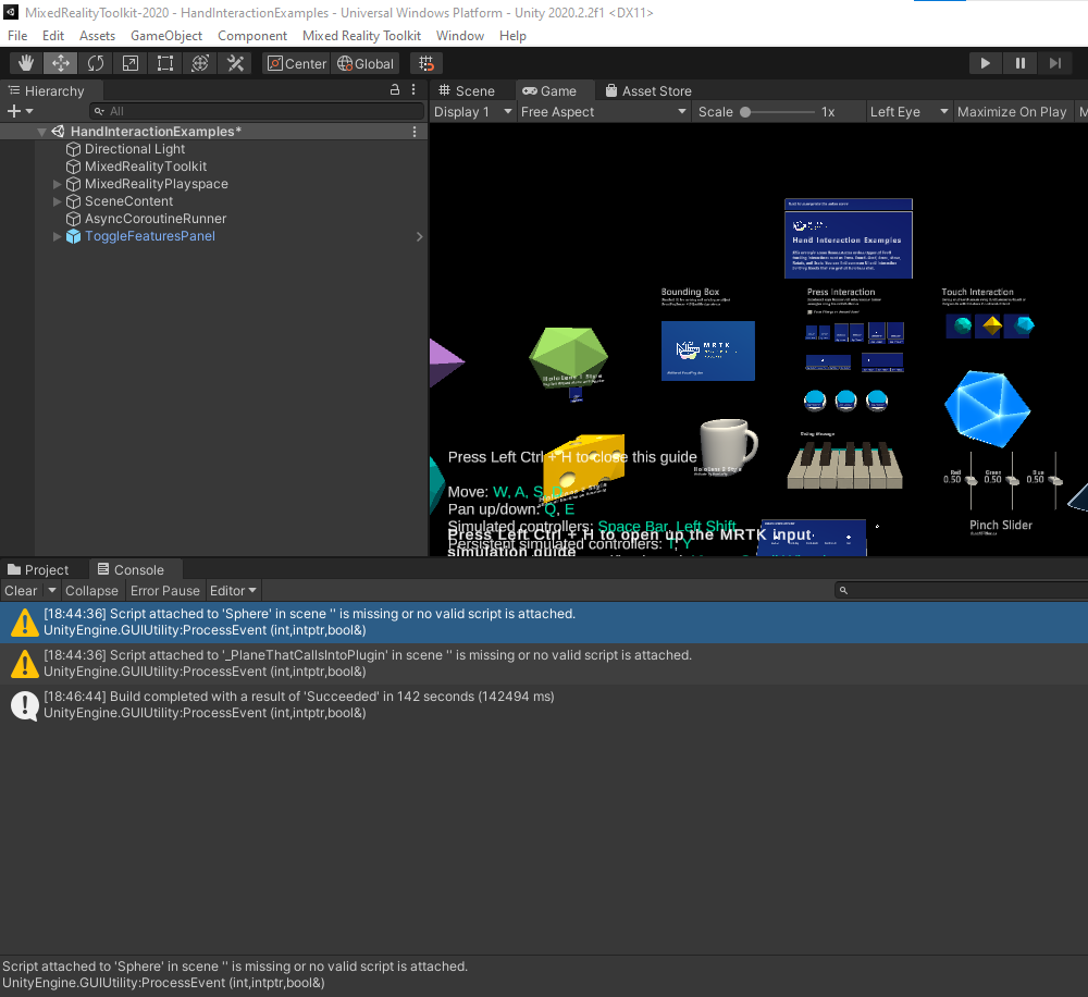 2 Script Attached To Warnings Are Generated When Building Examples
