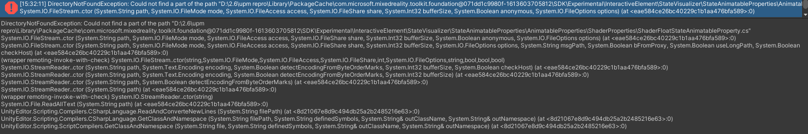 Upm Foundation Package Import Is Missing A Directory · Issue 9322 · Microsoft