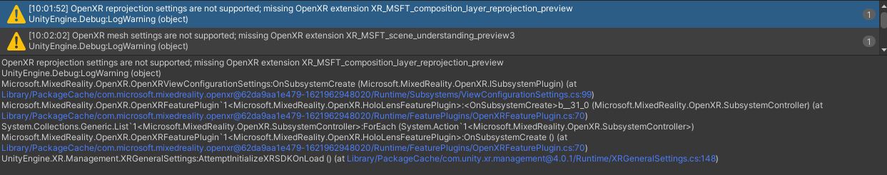 Holographic Remoting does not fail to connect to device gracefully on OpenXR · Issue #9885 ...