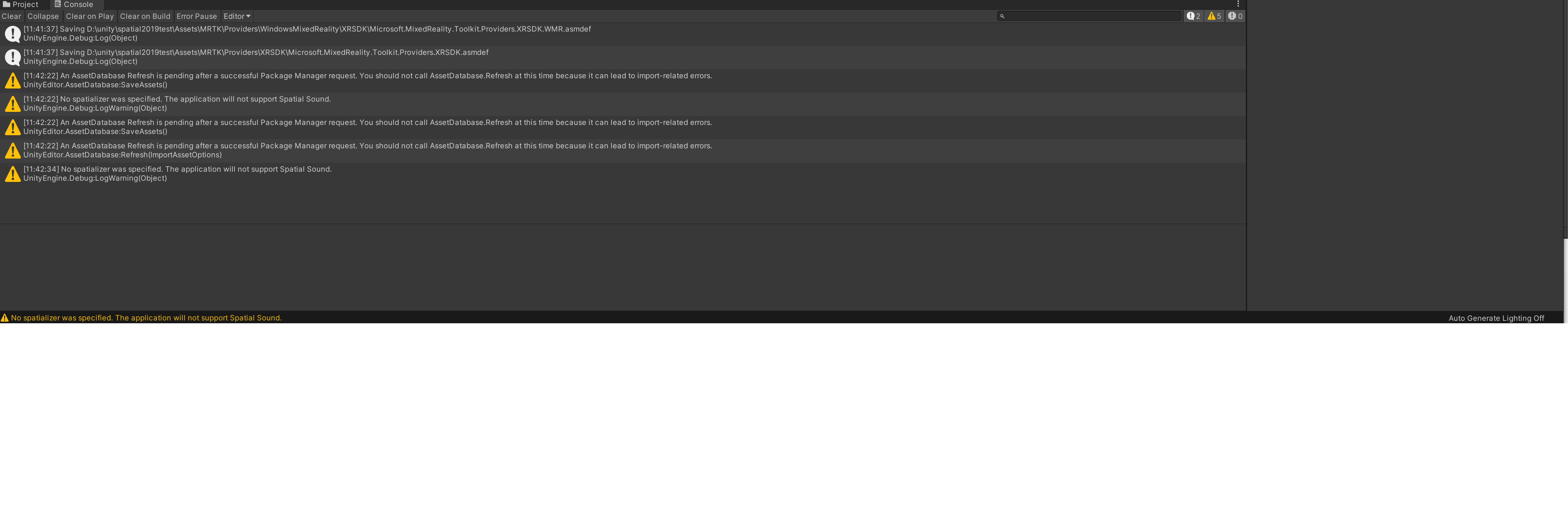 No Spatializer Was Specified · Issue 7949 · Microsoftmixedrealitytoolkit Unity · Github