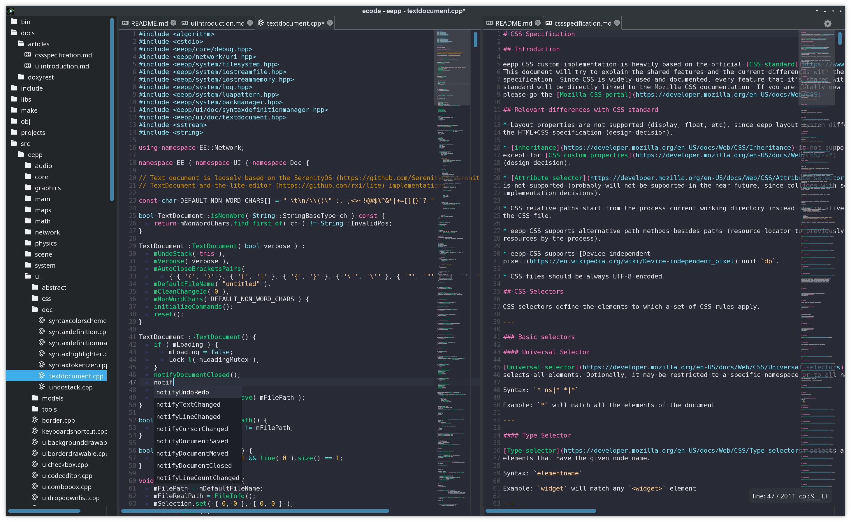 GitHub - SpartanJ/ecode: Lightweight multi-platform C++ code editor designed for modern hardware