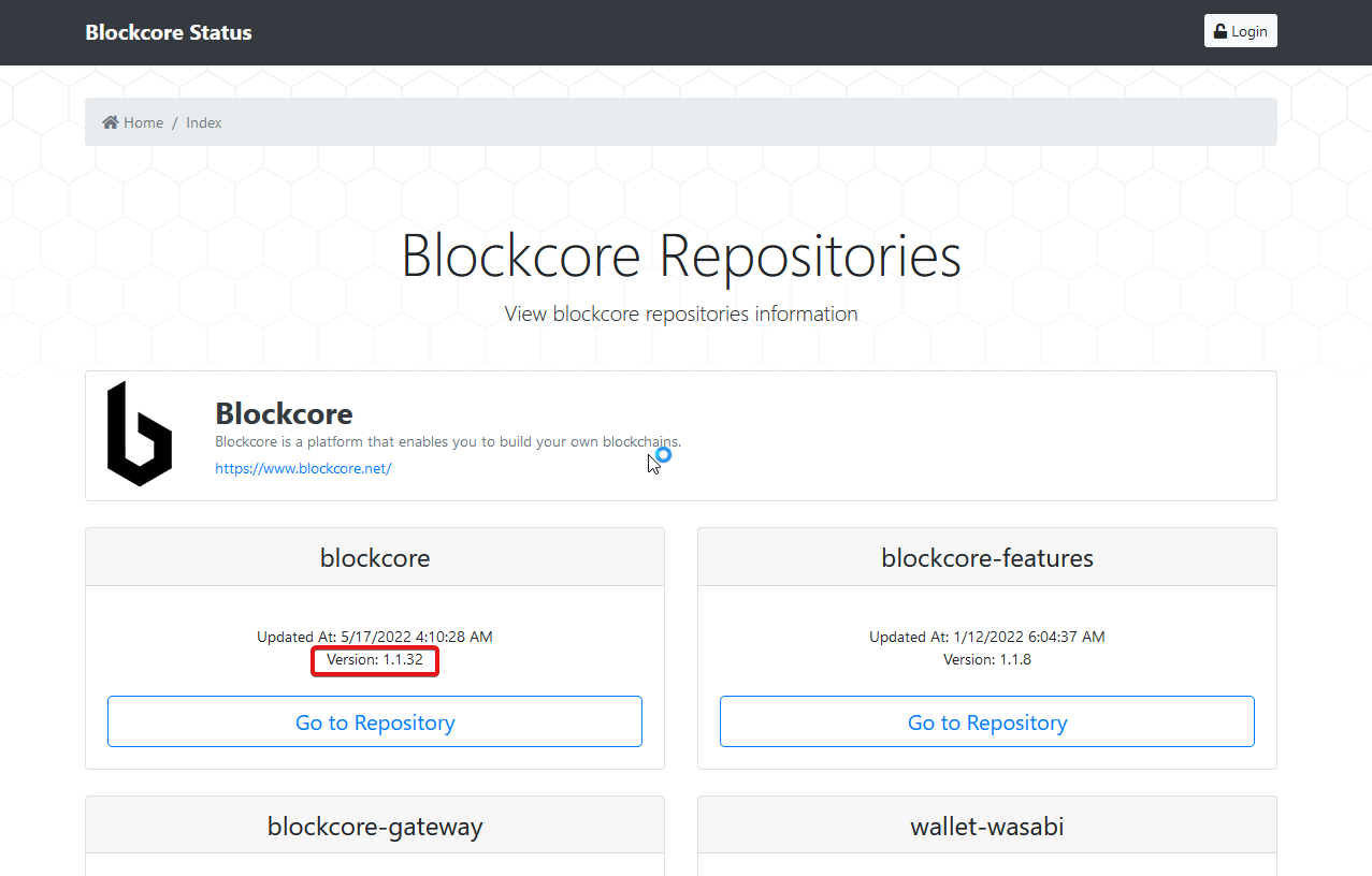Display Latest Release Of Blockcore Software · Issue 2 · Block Core Blockcore Status · Github
