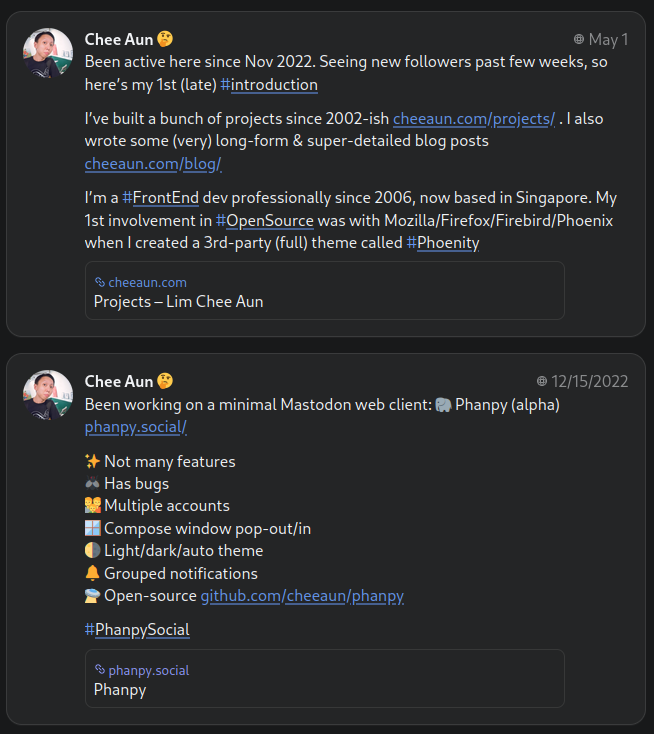 Pinned Posts Show Up Just Like Regular Posts · Issue 309 · Cheeaunphanpy · Github