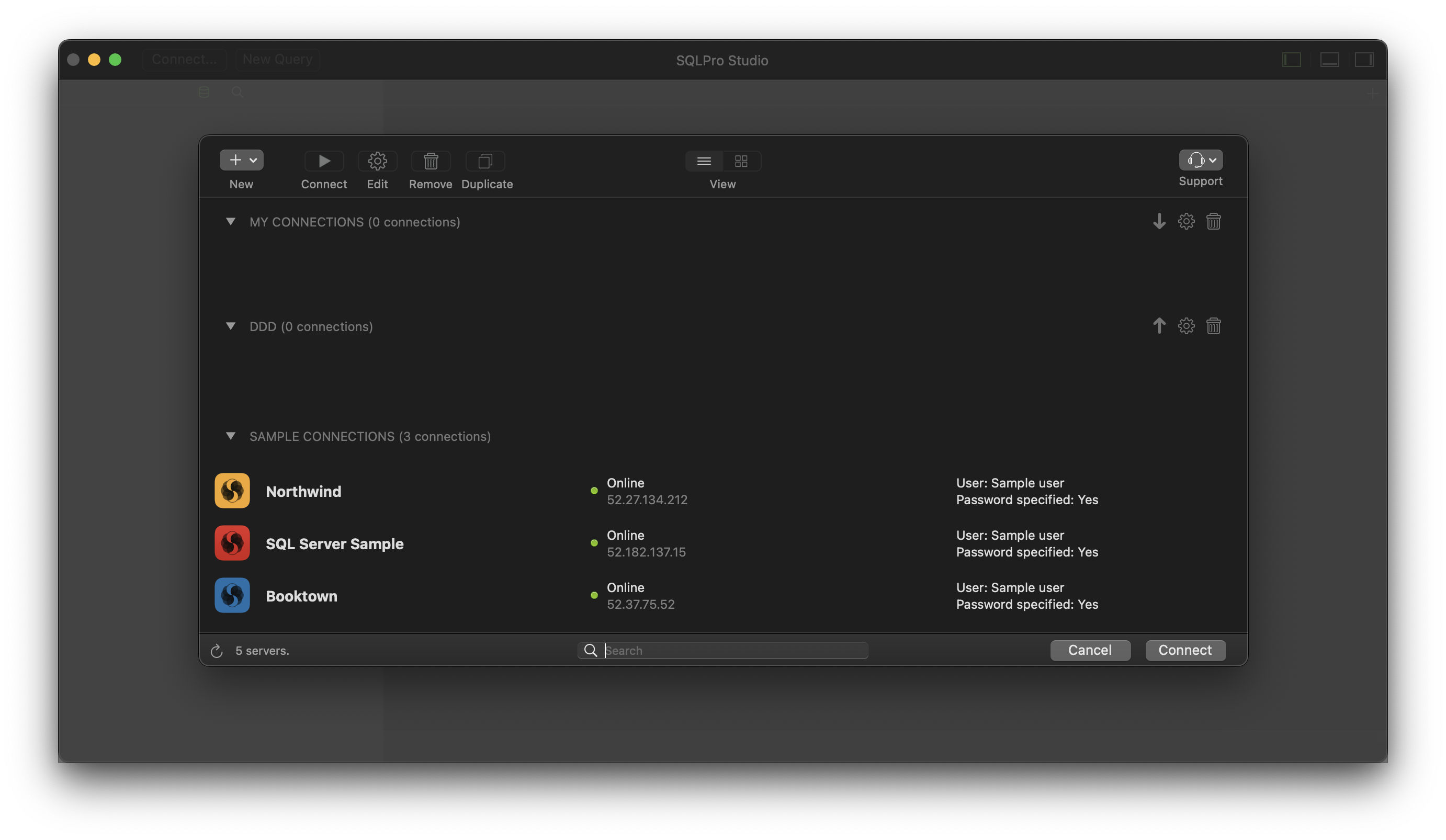 Can't create new connections · Issue #767 · hankinsoft/SQLPro · GitHub