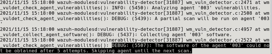 Vulnerability Detector can ignore some packages if a Syscollector scan is in progress · Issue ...