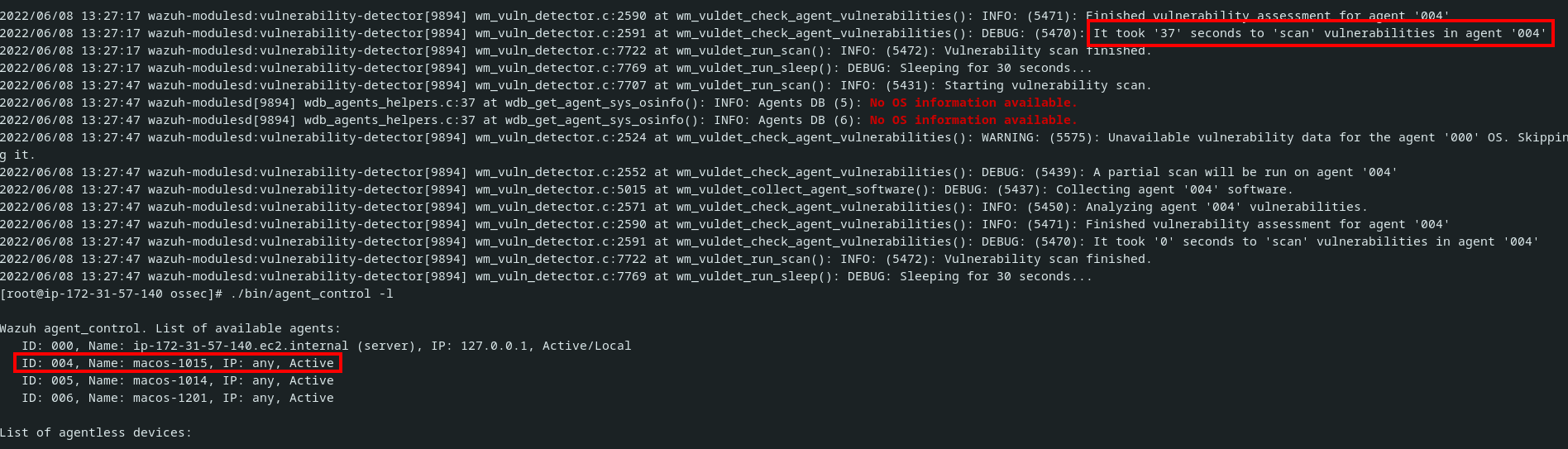 Vulnerability detector for MacOS agents works erratically · Issue #13758 · wazuh/wazuh · GitHub