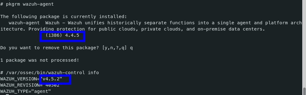 Solaris Agent Doesnt Show The Correct Version After An Upgrade By Sources Over A Package