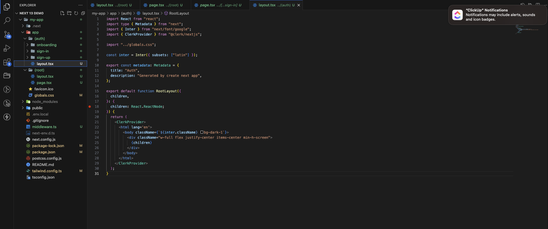 Unhandled Runtime Error -> Error: ClerkInstanceContext not found · Issue #3 · adrianhajdin ...