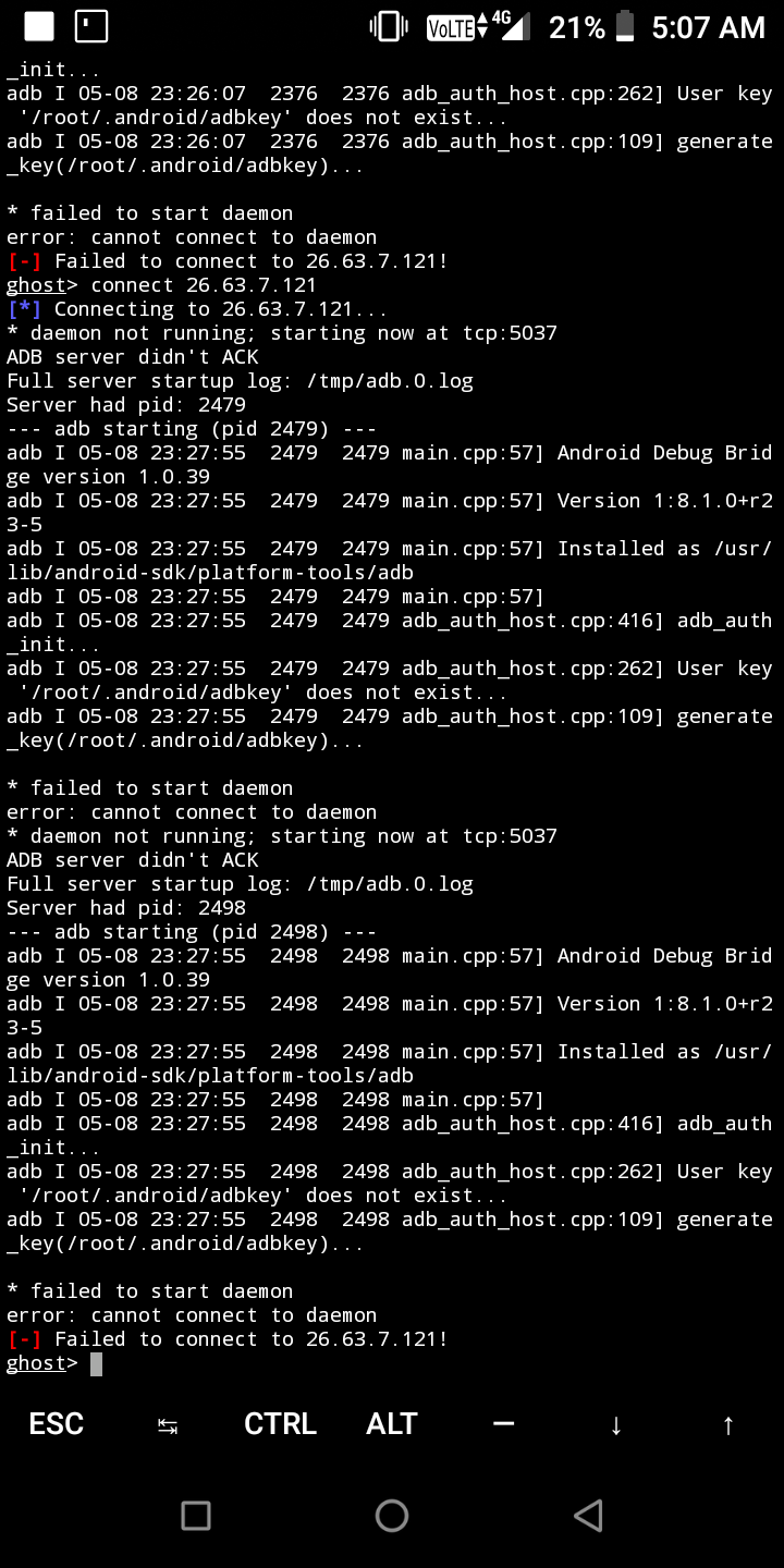 failed to start ghost server · Issue #4 · EntySec/Ghost · GitHub