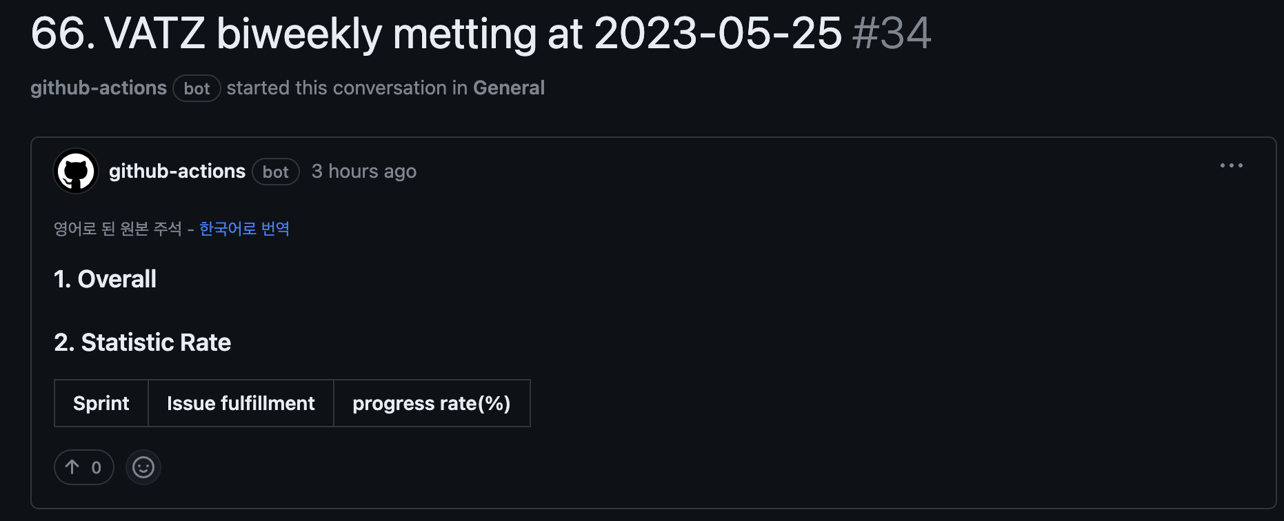 CI operation that create VATZ weekly meeting · Issue #417 · dsrvlabs/vatz · GitHub