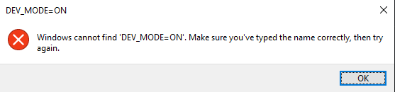 Runtime arguments syntax for full_bin does not work on Windows (even on MINW64 Bash), but ...