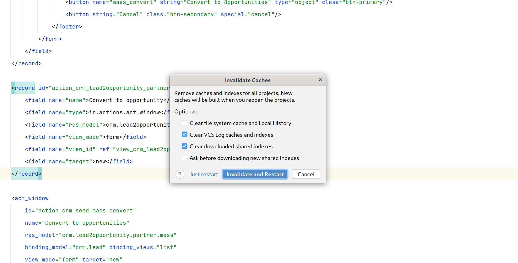 Plugin error while analyzing code · Issue #26 · odoo-ide/pycharm-odoo · GitHub