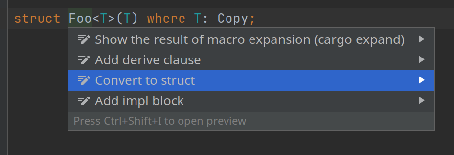 Convert To Blocktuple Struct Intention Should Respect Where Clause · Issue 6693 · Intellij