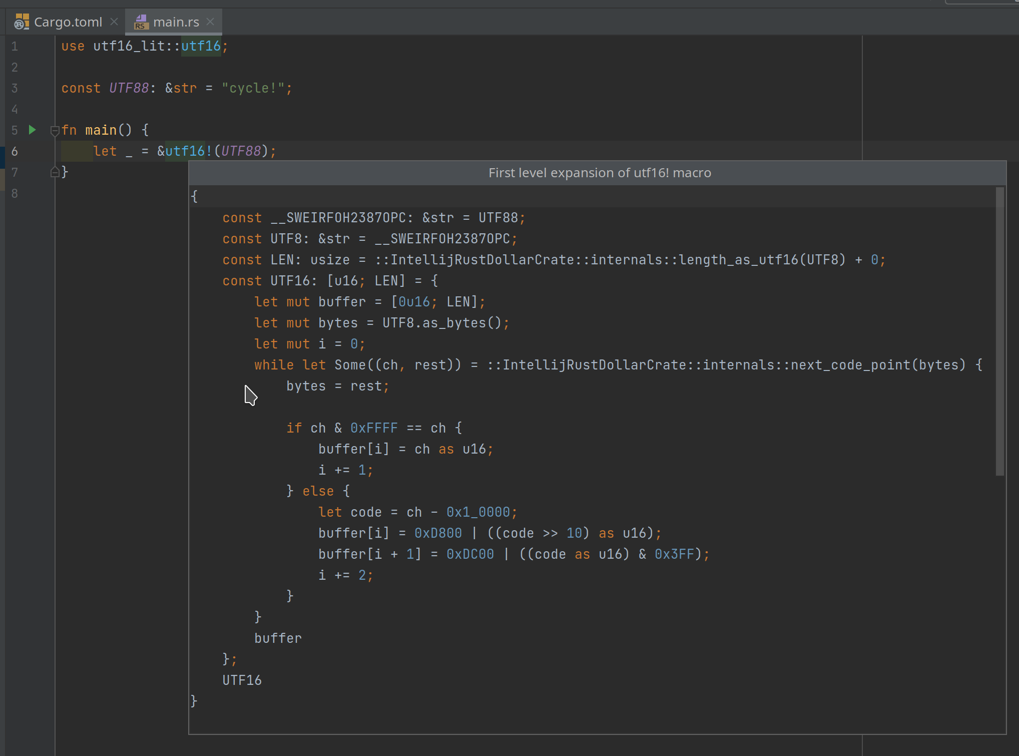 Fails to expand declarative macro · Issue #6753 · intellij-rust/intellij-rust · GitHub