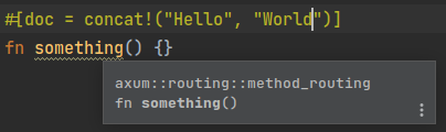 Declarative macro in `doc`-attribute are not expanded · Issue #8714 · intellij-rust/intellij ...