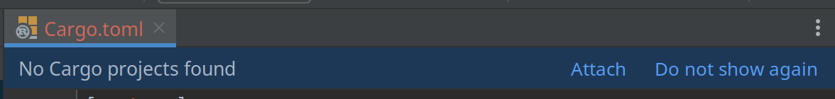 Rust external library support cannot be retroactively added to an existing project · Issue #9792 ...