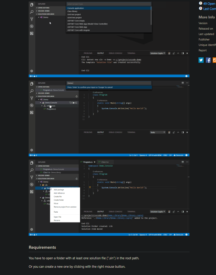 Erroneous image links in Readme, graphical issue in Visual Studio ...