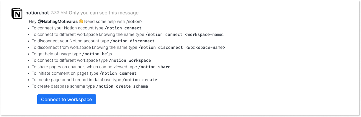 [Feat] Provide Helper Message OnInstallation of App · Issue #8 · RocketChat/Apps.Notion · GitHub