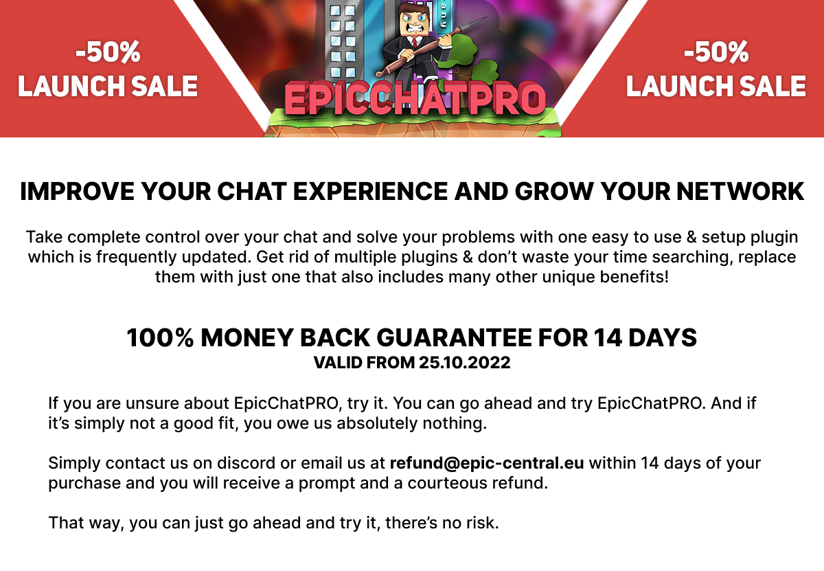 GitHub - RiznSun/EpicChatPRO: 𝗣𝗨𝗕𝗟𝗜𝗖 𝗣𝗥𝗘𝗠𝗜𝗨𝗠 | Control your chat, format and filter it with many ...