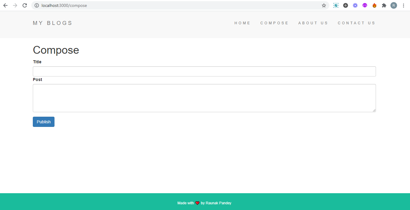 GitHub - raunakpandey1/Blog-website: A Personal Blog Website made in Nodejs using Express ...