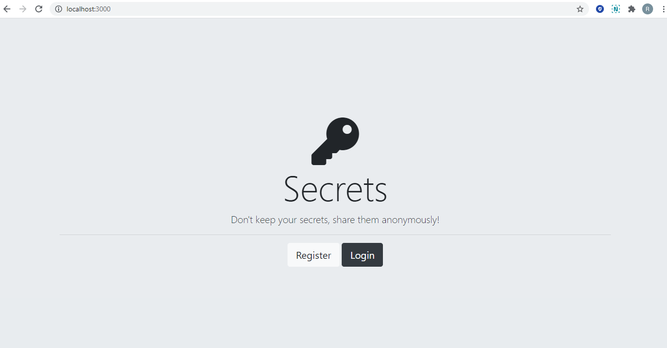 GitHub - raunakpandey1/Secrets-Authentication: A website with register and login feature through ...