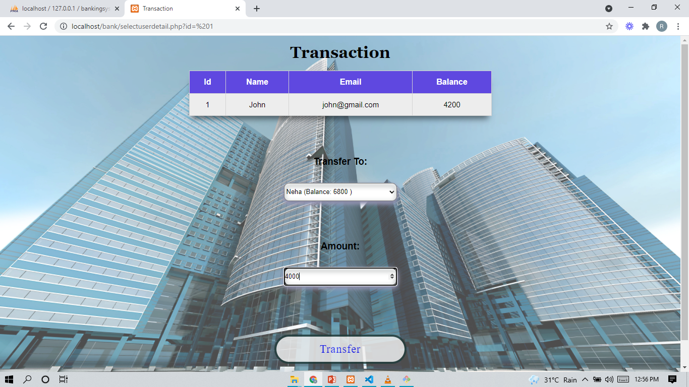 GitHub - raunakpandey1/Basic-Banking-System: A Banking system dynamic website using HTML , CSS ...