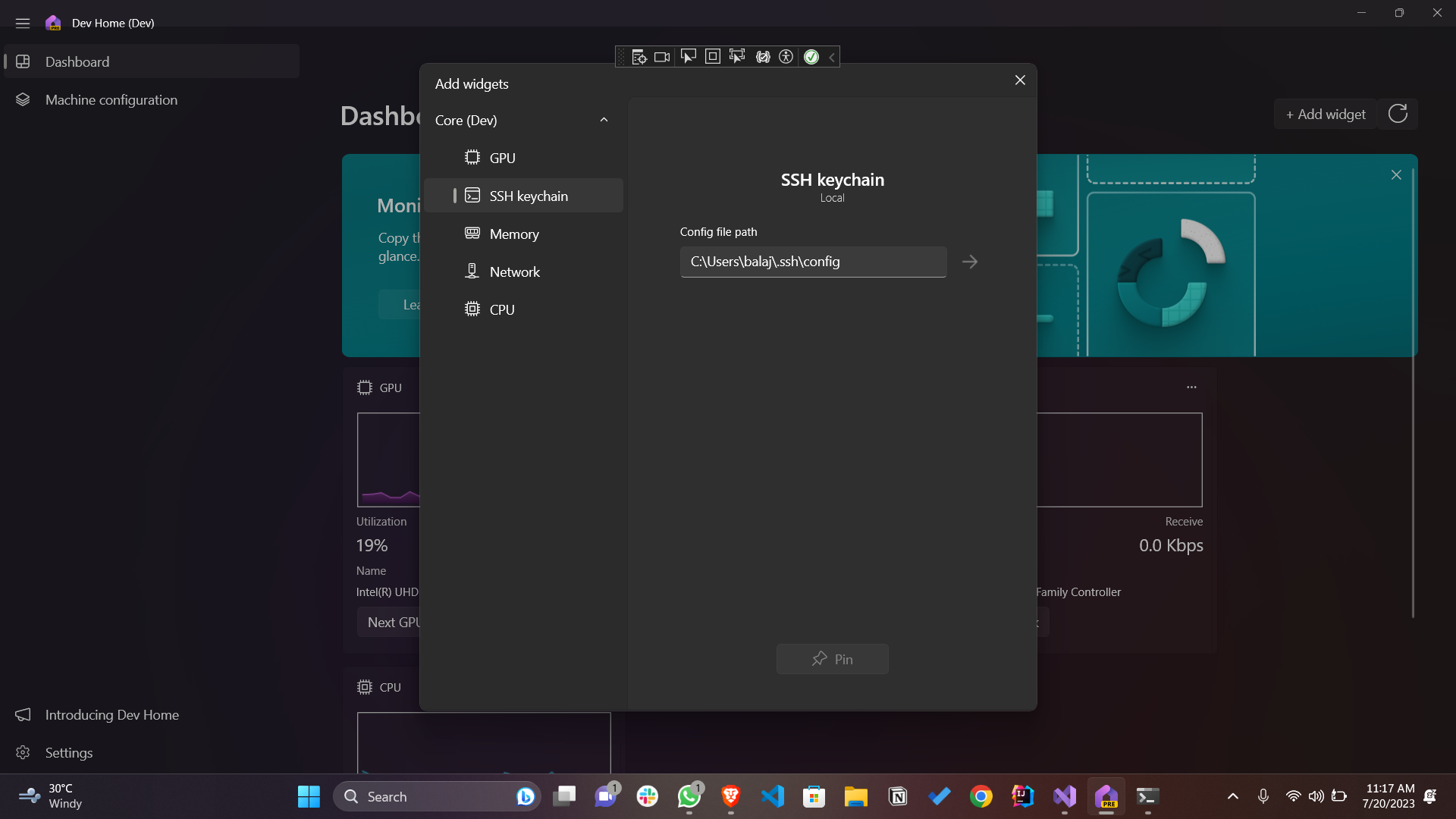 Rename "Core" widget provider to "Dev Home" · Issue #988 · microsoft/devhome · GitHub