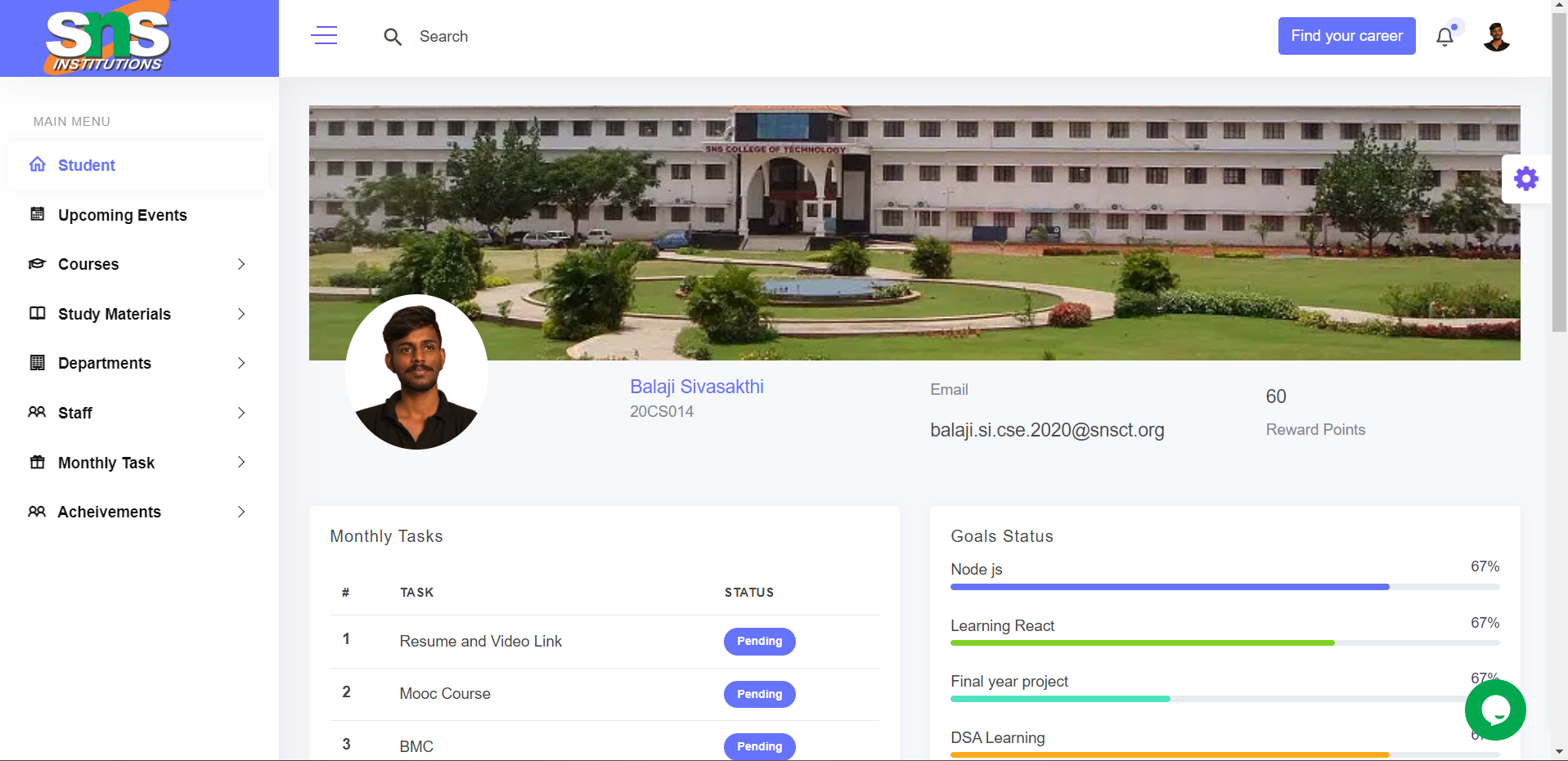 GitHub - Gobinath-B/Student-Management-Software: Design thinking based student management and ...