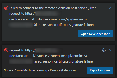 Failed to connect to the remote extension host server (Error: Unknown Error occured) · Issue ...