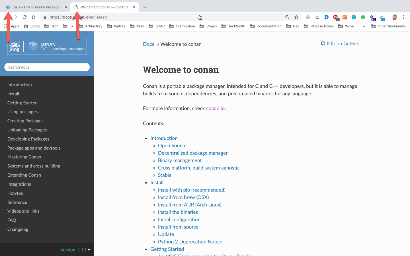 Small Conan Icon missing from tab · Issue #1013 · conan-io/docs · GitHub