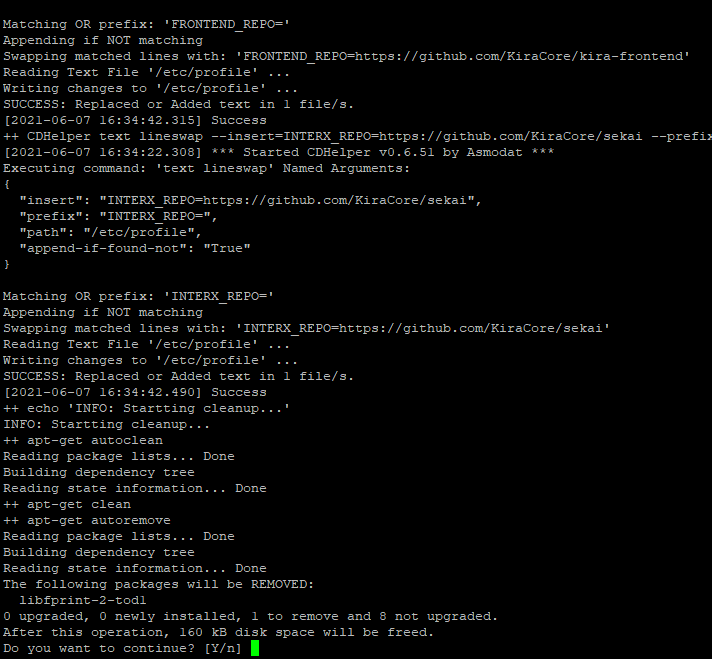 apt auto remove confirmation question · Issue #258 · KiraCore/kira · GitHub