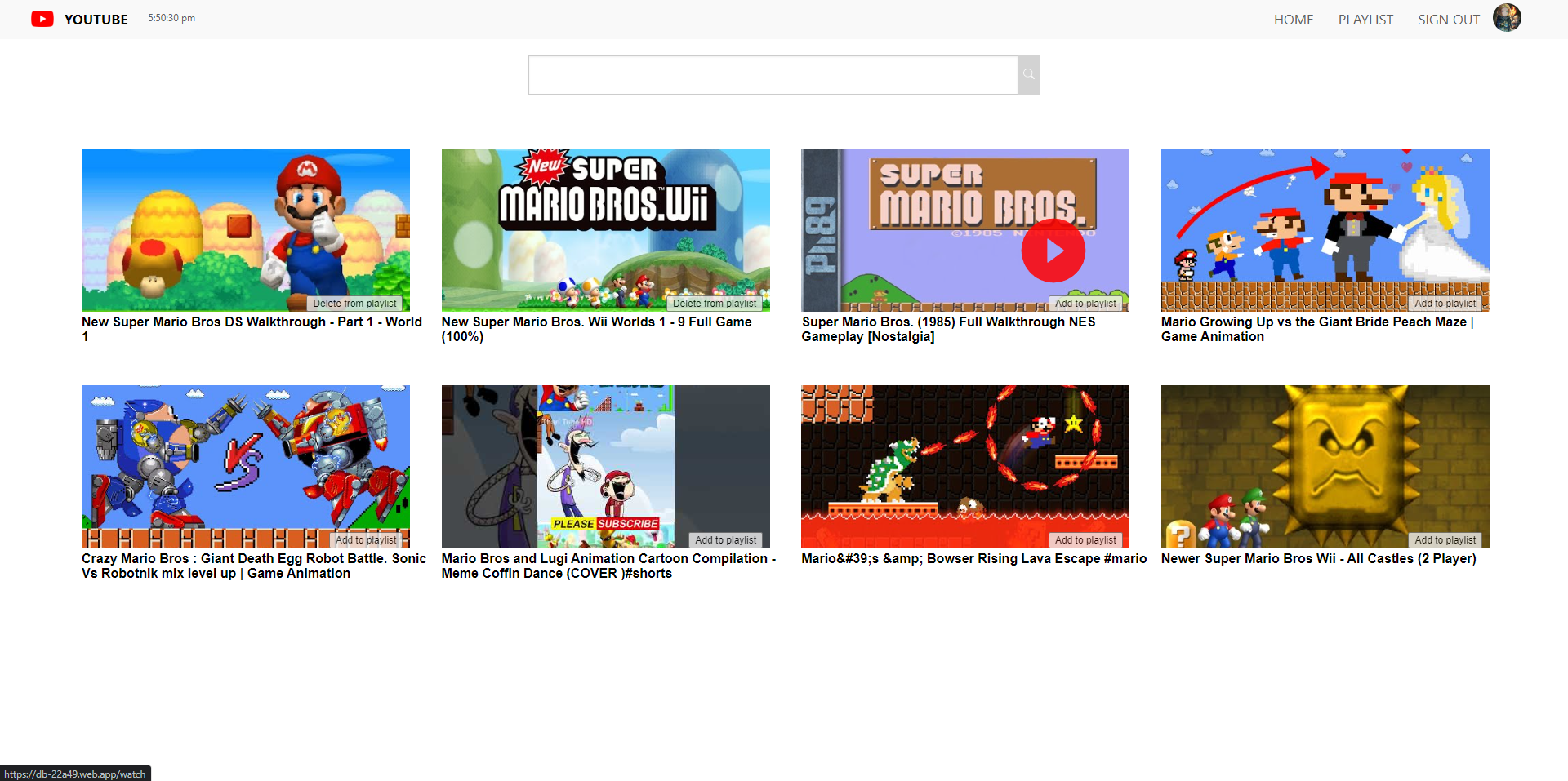 GitHub - KimberlyPG/youtube-playlist: app using youtube api, search, watch and add videos to a ...