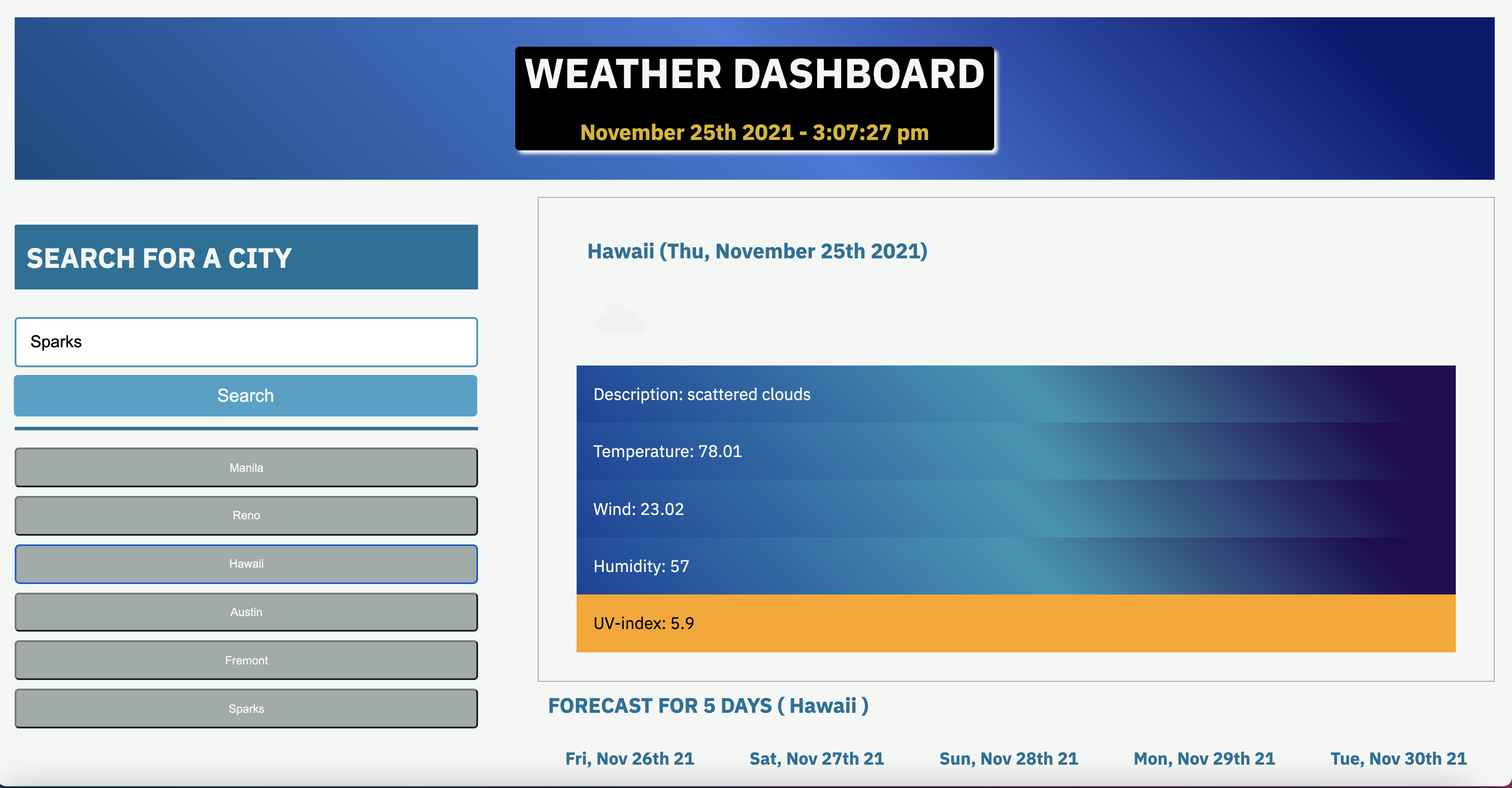 GitHub - ALMA-DEV914/Weather-Dashboard