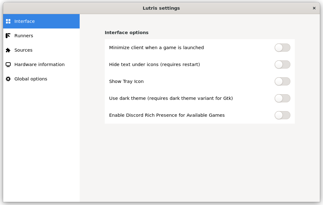 About the Preferences Dialog · lutris lutris · Discussion #4572 · GitHub