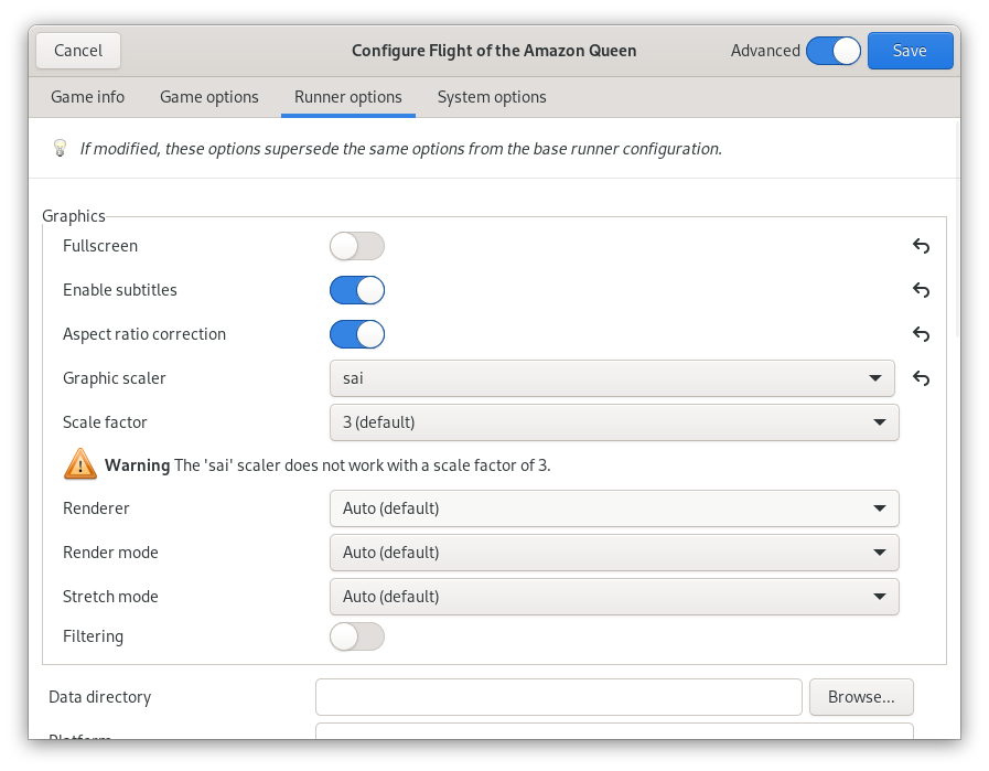 [scummvm] scaler options · Issue #4821 · lutris/lutris · GitHub