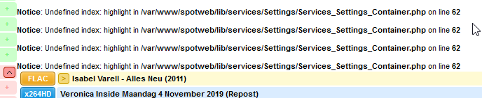 Missing 'highlight' index in an array causing a lot of notice warnings before content · Issue ...