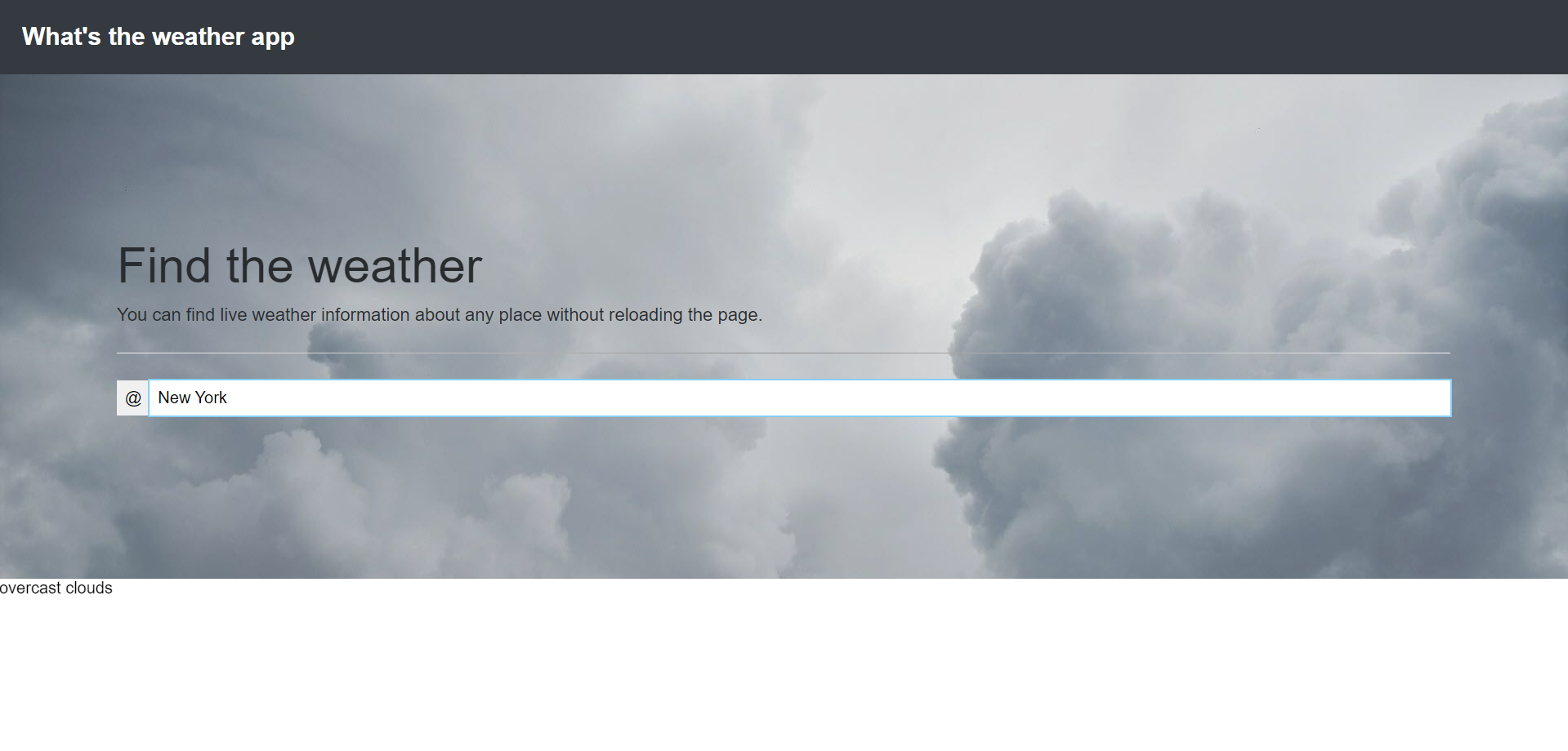 GitHub - m-nurbek/whats_the_weather: This application allows you to quickly check the weather in ...