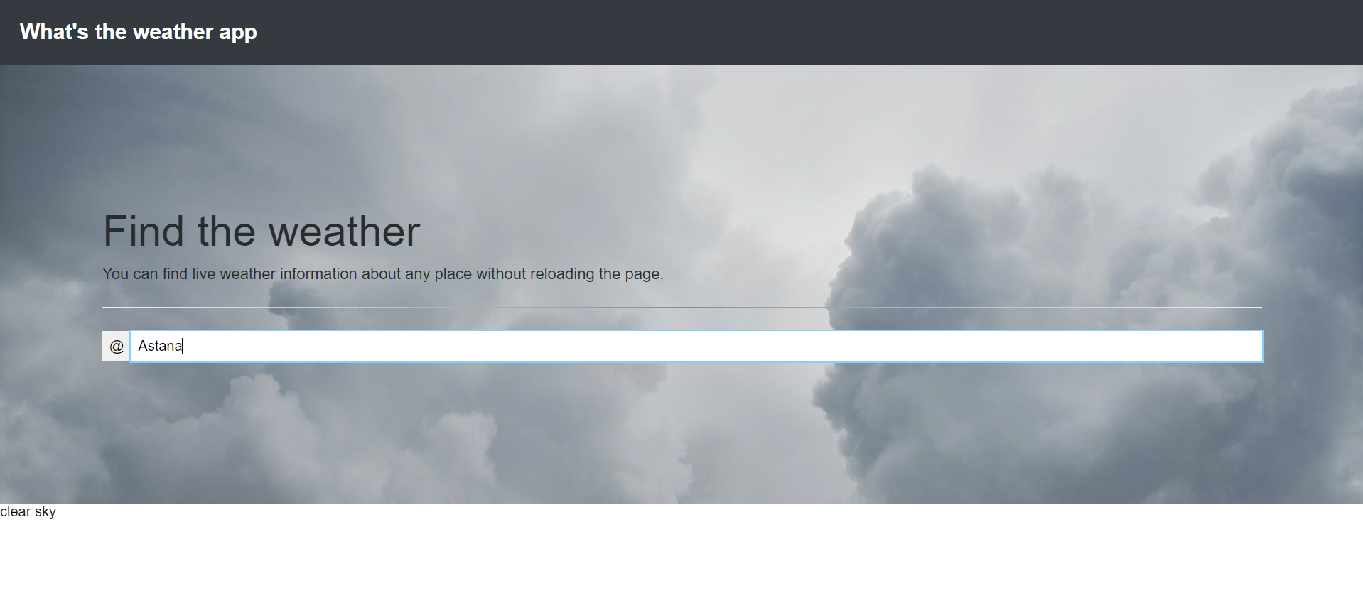 GitHub - m-nurbek/whats_the_weather: This application allows you to quickly check the weather in ...