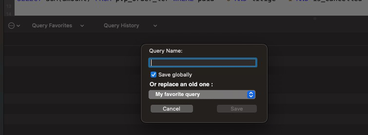 More option on save query history · Issue #1845 · Sequel-Ace/Sequel-Ace · GitHub