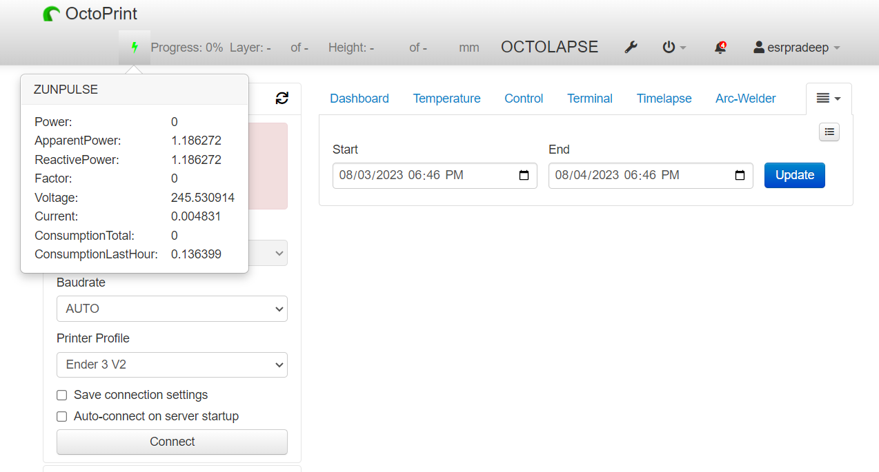 Problem with idx or pw? · Issue #18 · jneilliii/OctoPrint-Tasmota · GitHub
