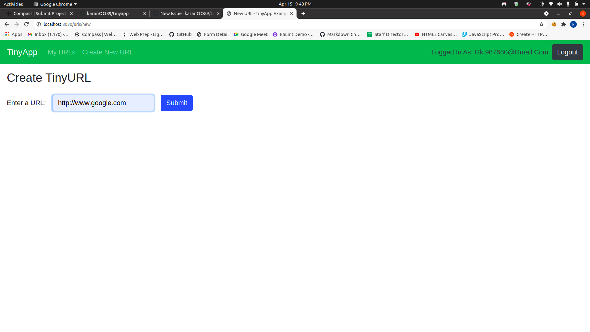 GitHub - karanOO89/tinyapp