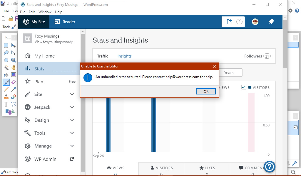 Unable to Use The Editor: An unhandled exception occurred. · Issue #48319 · Automattic/wp ...
