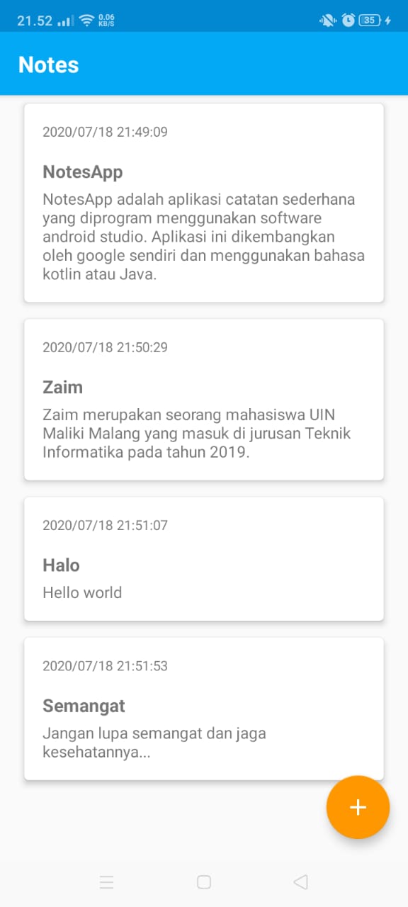 GitHub - MZaimM/NotesApp-Android-Studio: Aplikasi catatan sederhana ini ...